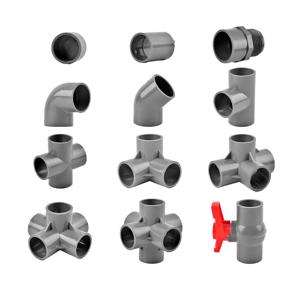 2Pcs Inside Diameter 20mm 25mm 32m 3-way/4-way/5-way/6-way Ball Valve ...