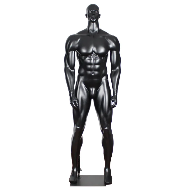 Hight-End-Fiberglass-Full-Body-Bust-Black-Big-Muscle-Male-Mannequins ...