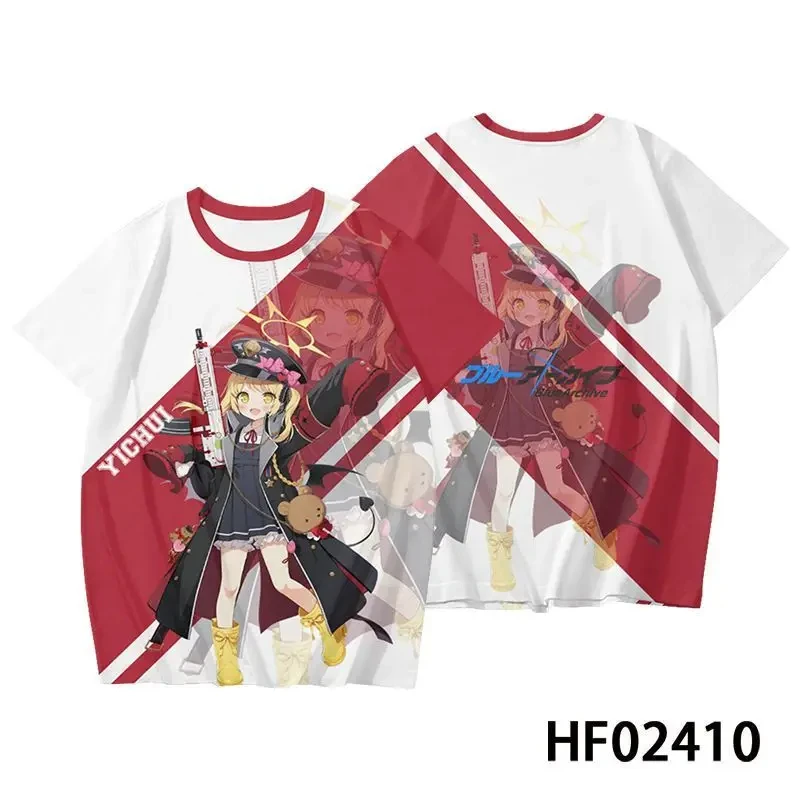 Anime-Blue-Archive-Takanasi-Hosino-3d-T-shirt-Men-Women-Cosplay-T ...