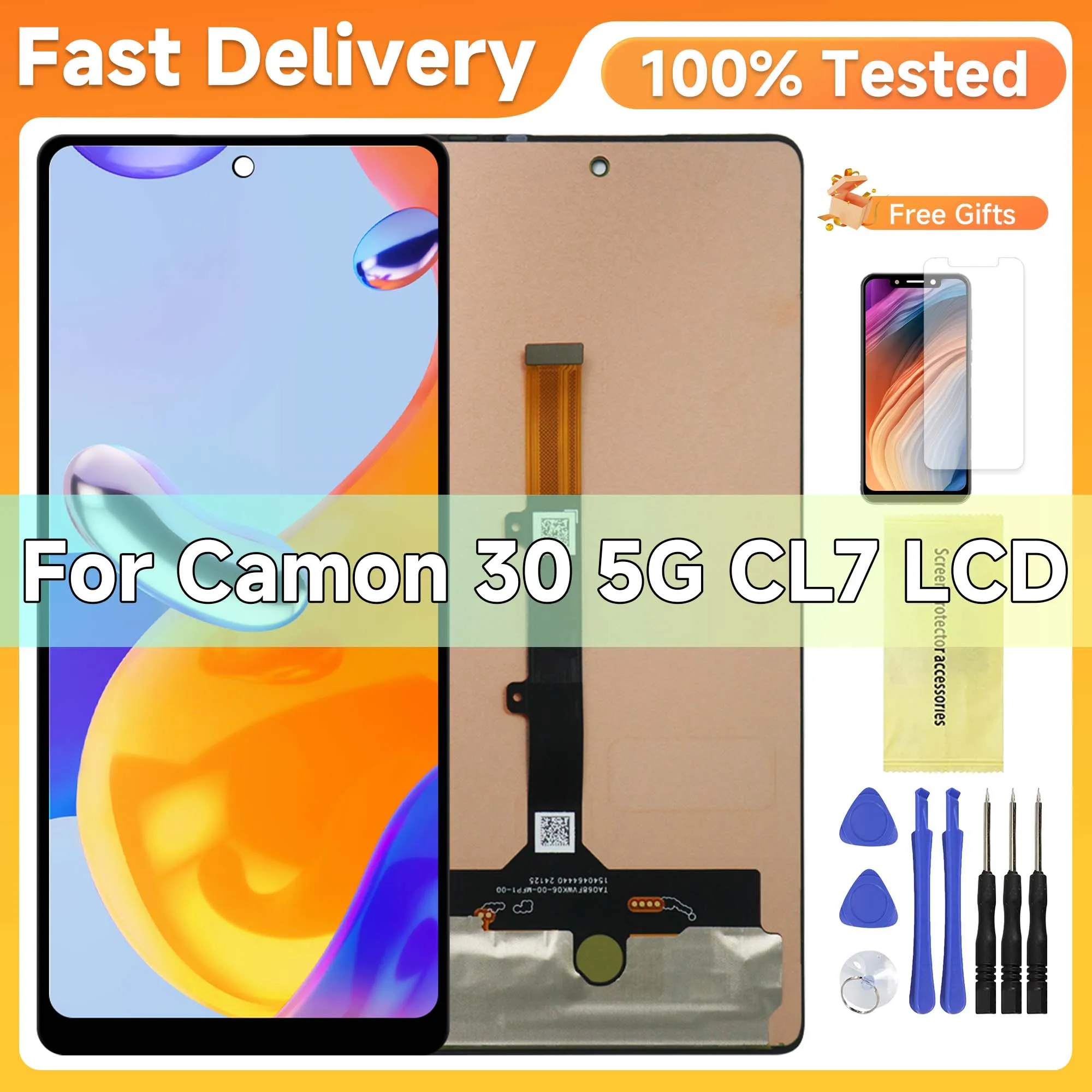 Original-For-Tecno-Camon30-Camon-30-5G-CL6-CL7-LCD-Display-Screen-Touch ...