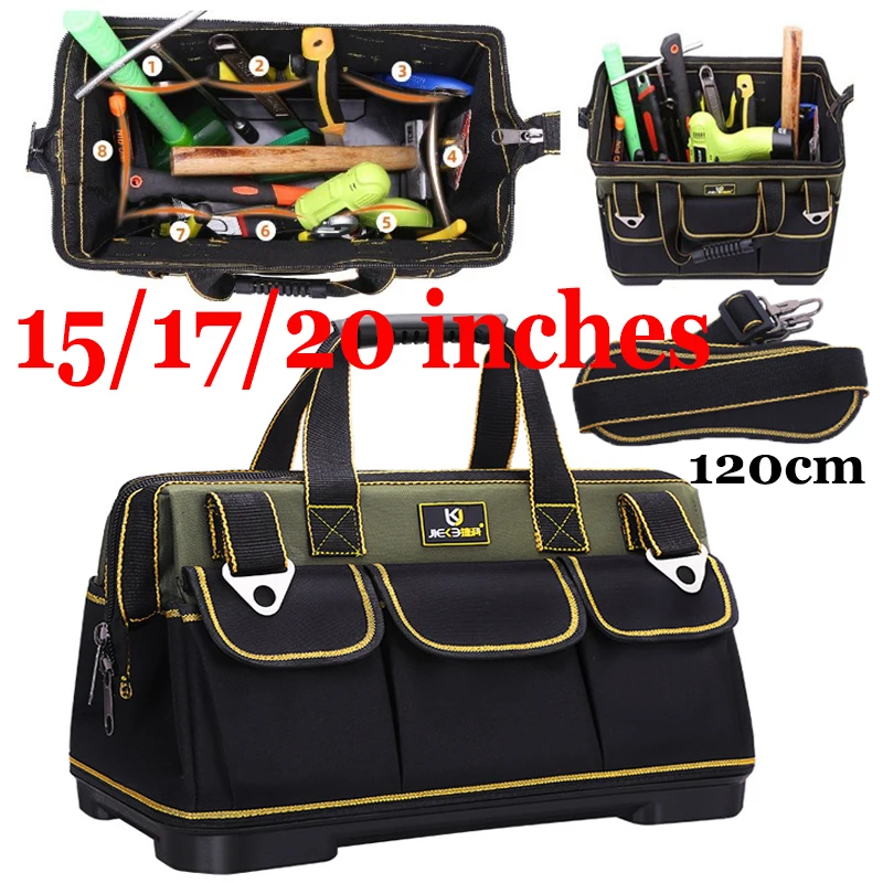 15-17-20-InchesMulti-Pocket-Tool-Bag-Multifunctional-Storage-Hand-Bag ...