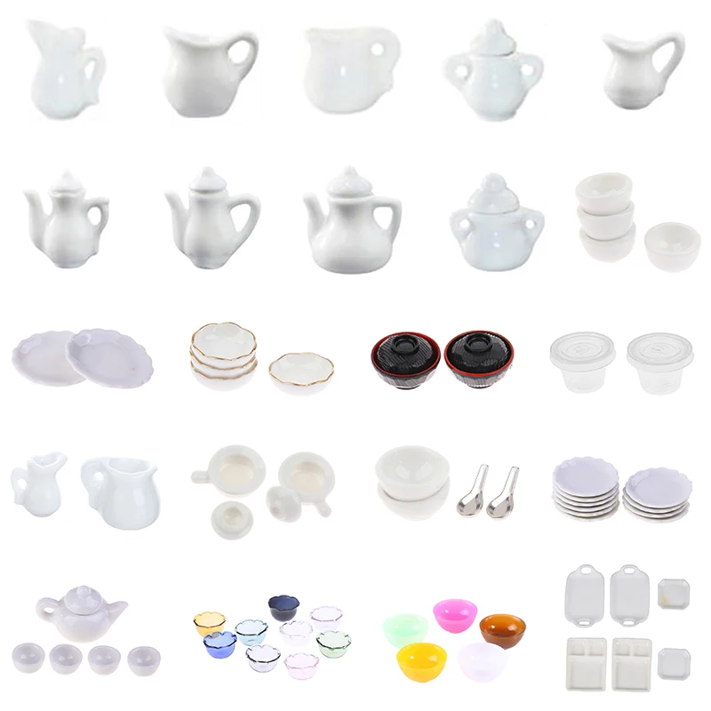 1-12-Dollhouse-Miniature-Dish-Bowl-Kettle-Tableware-Model-Kitchen ...