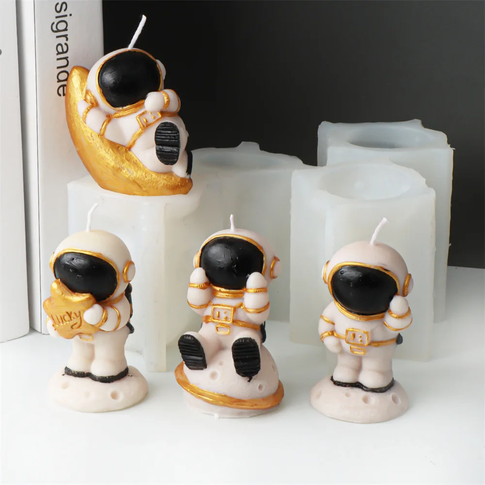 3D-Moon-Astronaut-Candle-Silicone-Mold-Cute-Astronaut-Cake-Chocolate ...