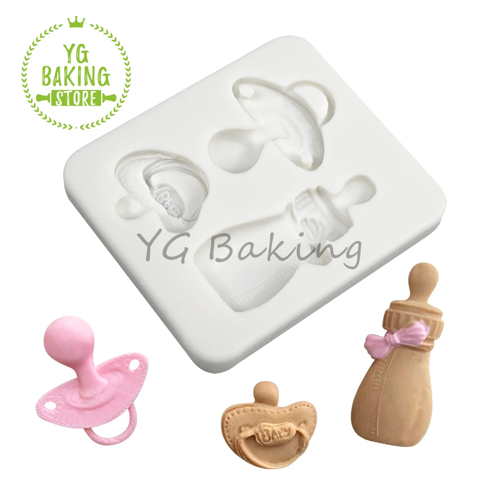 Dorica 3D Baby Pacifier Feeding Bottle Design Silicone Mold Chocolate ...