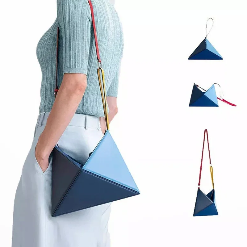 Turkey-Stereoscopic-Designer-Bags-Colorful-Triangle-Patchwork-Women-s ...