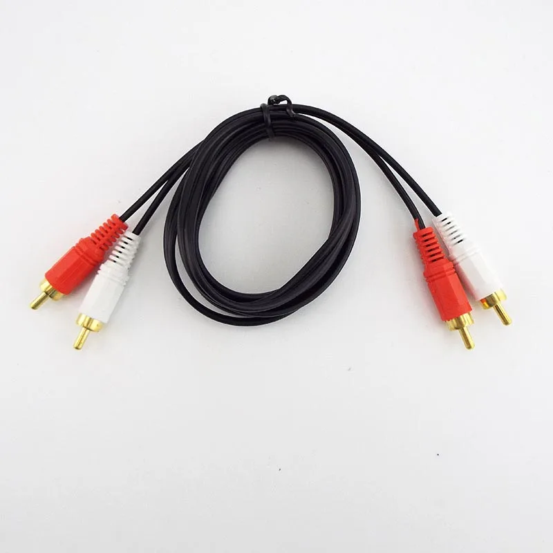 RCA-Male-to-2-RCA-Male-connector-Cable-Dual-Stereo-Audio-Wire-Extension ...