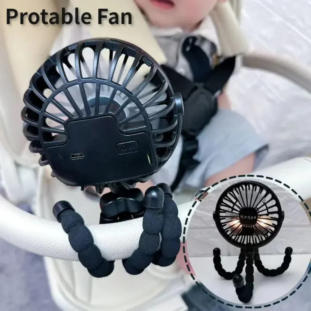 Baby-Mini-Toy-Fan-Hand-Held-Rechargeable-USB-Bladeless-Small-Folding ...