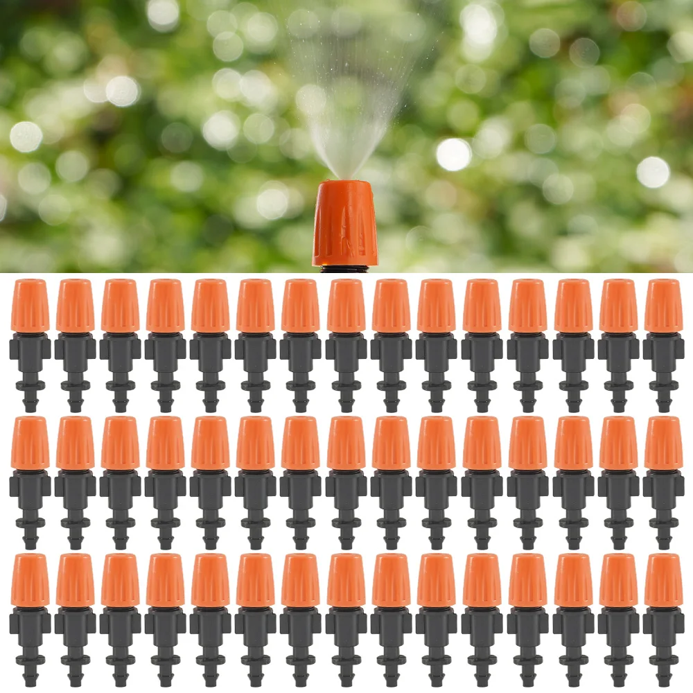 Adjustable Orange Garden Drip Irrigation Misting Nozzles Micro Flow ...