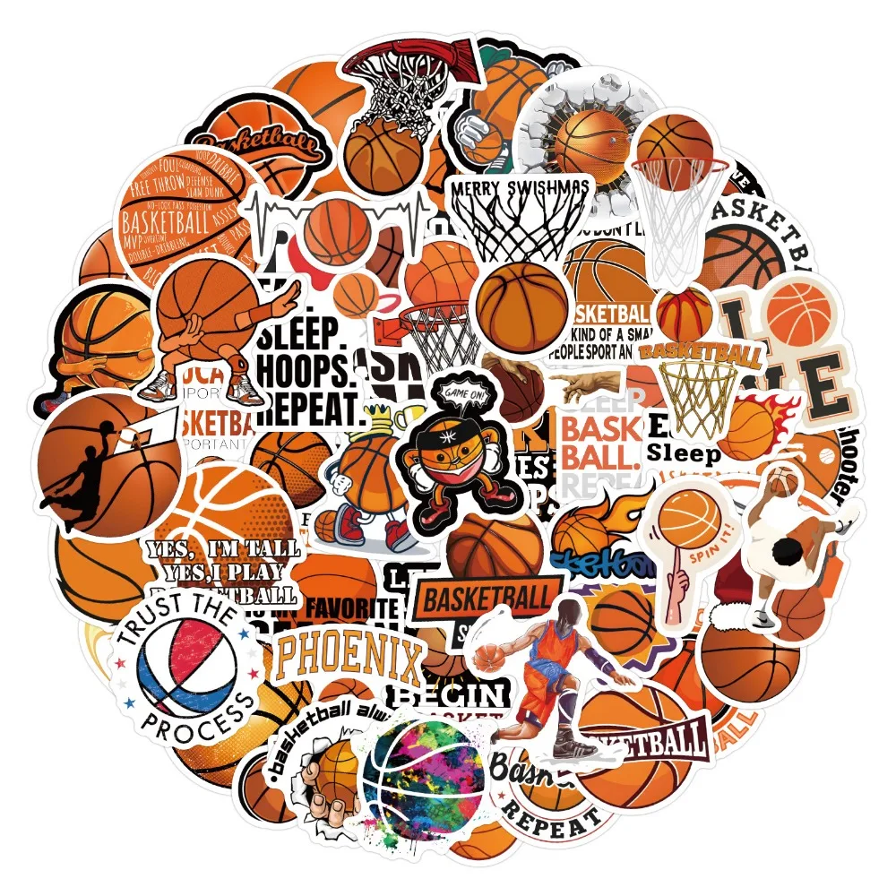 60-120Pcs-Ball-Sports-Basketball-Stickers-For-Laptop-Fans-Guitar ...