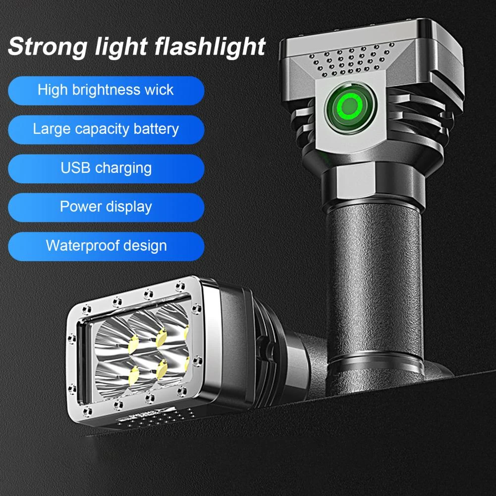 Camping Flashlight 1Set Searchlight Convenient Aluminum Alloy Camping ...