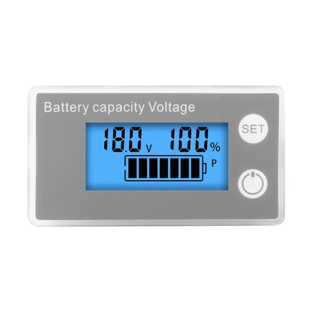 LCD Digital Voltmeter DC8-100V Two Wire Voltage Meter Universal Battery ...