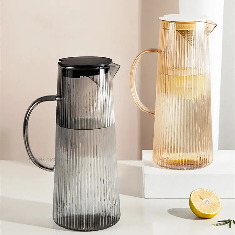 Vertical-Stripes-Glass-Cold-Kettle-Heat-resistant-Large-capacity-Water ...