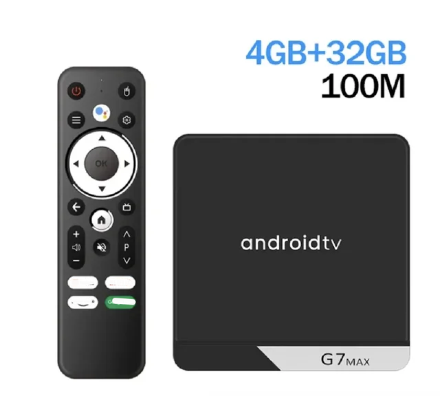 G7 Max Smart TV Box Android 11 S905X4 4GB 64GB 1000M AV1 4K HD 2.4GHz ...
