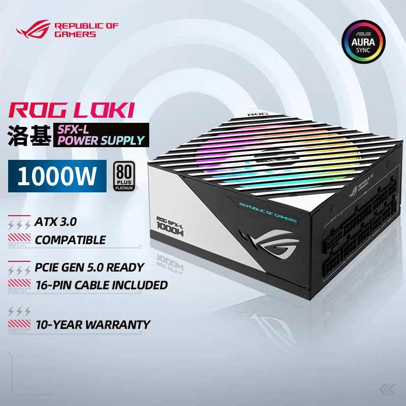 New Asus Rog Loki Sfx-l 1000w Desktop Power Supply Platinum Psu Small ...