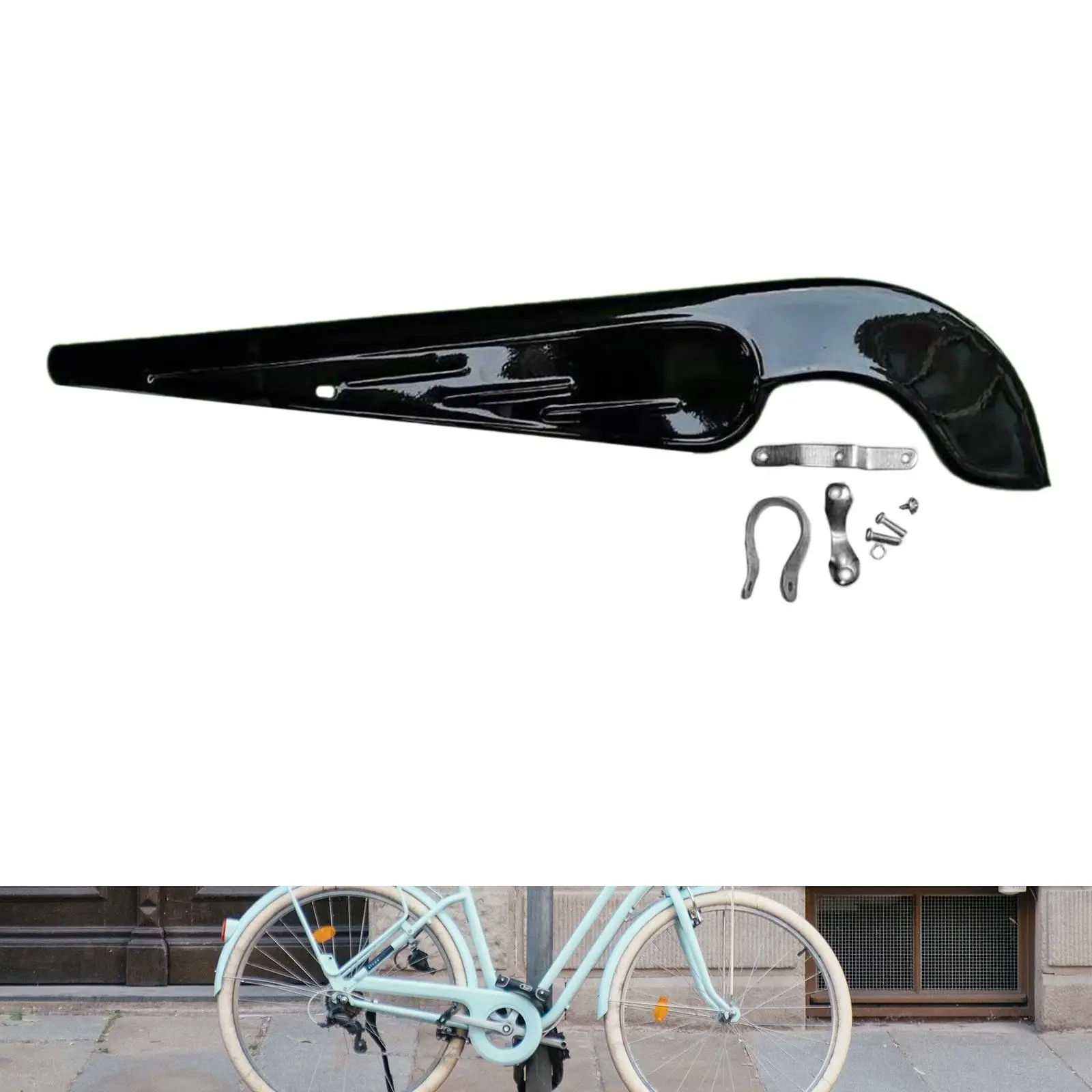 Bicycle-Chain-Guard-Metal-Lightweight-Shell-for-Road-Bike-28-inch ...