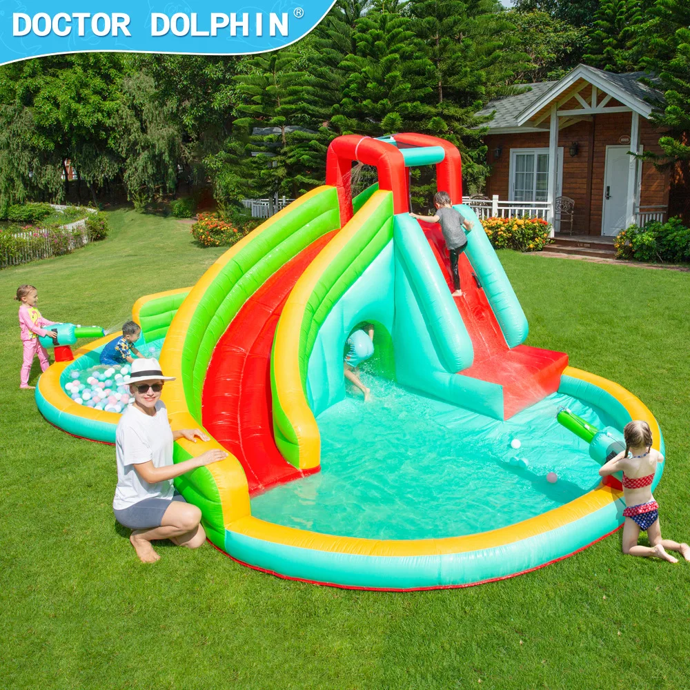 Doctor-Dolphin-Backyard-home-used-kids-toys-inflatable-bounci-water ...