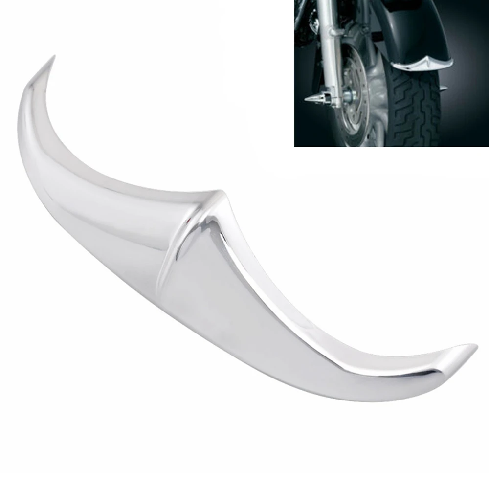 Motorcycle Front Fender Chrome | Chrome Motorcycle Fender Trim - Metal ...