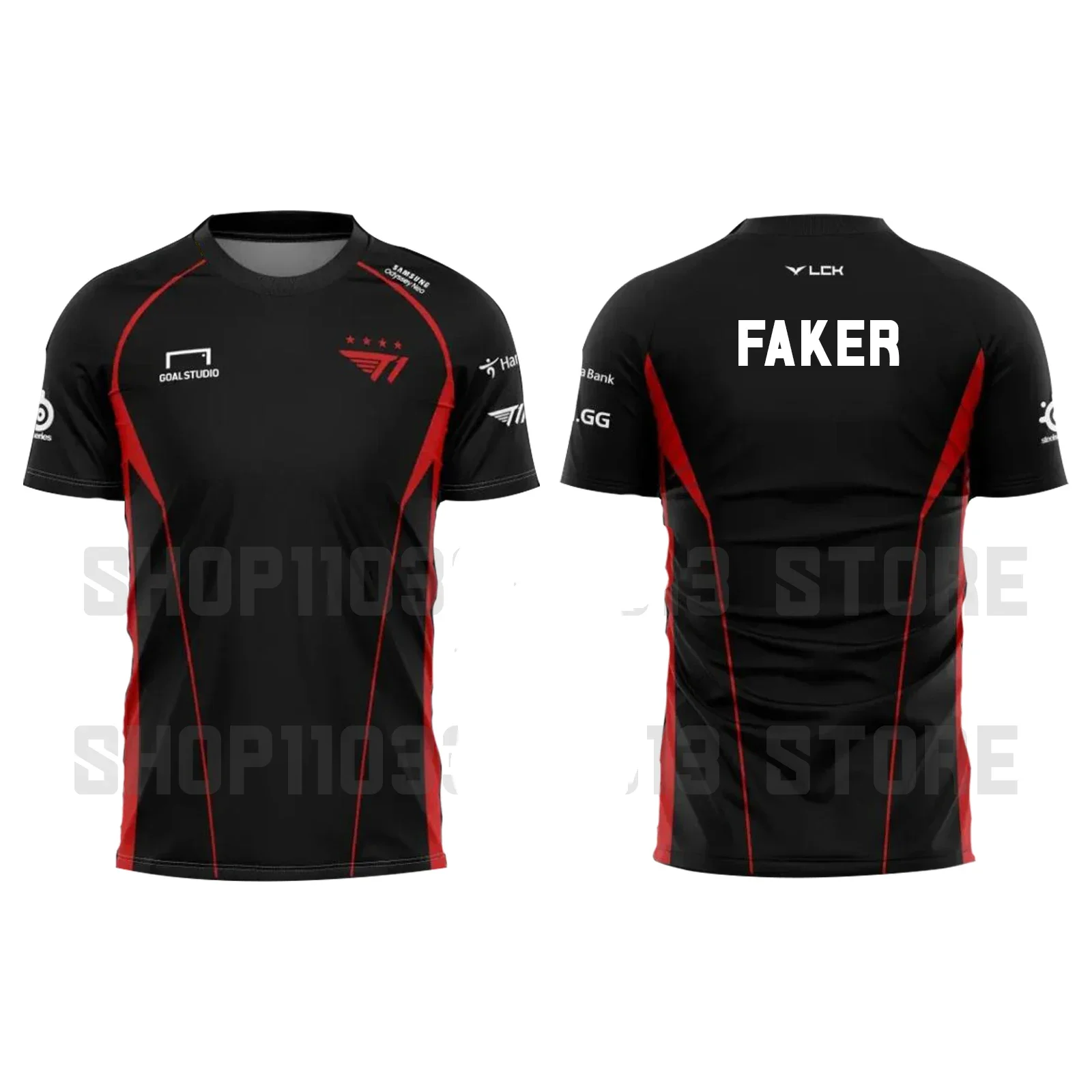 Camiseta-con-estampado-3D-del-equipo-Faker-T1-uniforme-de-equipo-campe ...