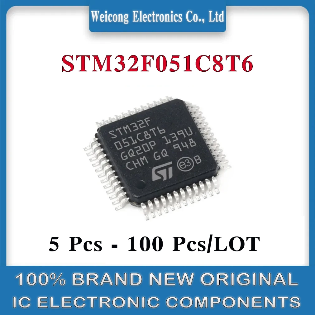 STM32F051C8T6-STM32F051C8T-STM32F051C8-STM32F051C-STM32F051-051C8T6-STM32F-STM32-STM-IC-MCU-Chip ...