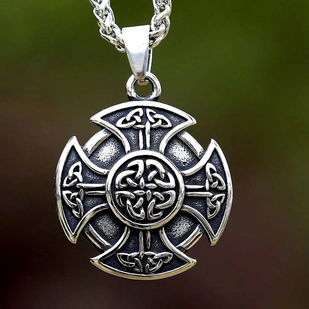 2023-New-Design-Stainless-Steel-viking-Valknut-Celtic-Cross-Pendant ...