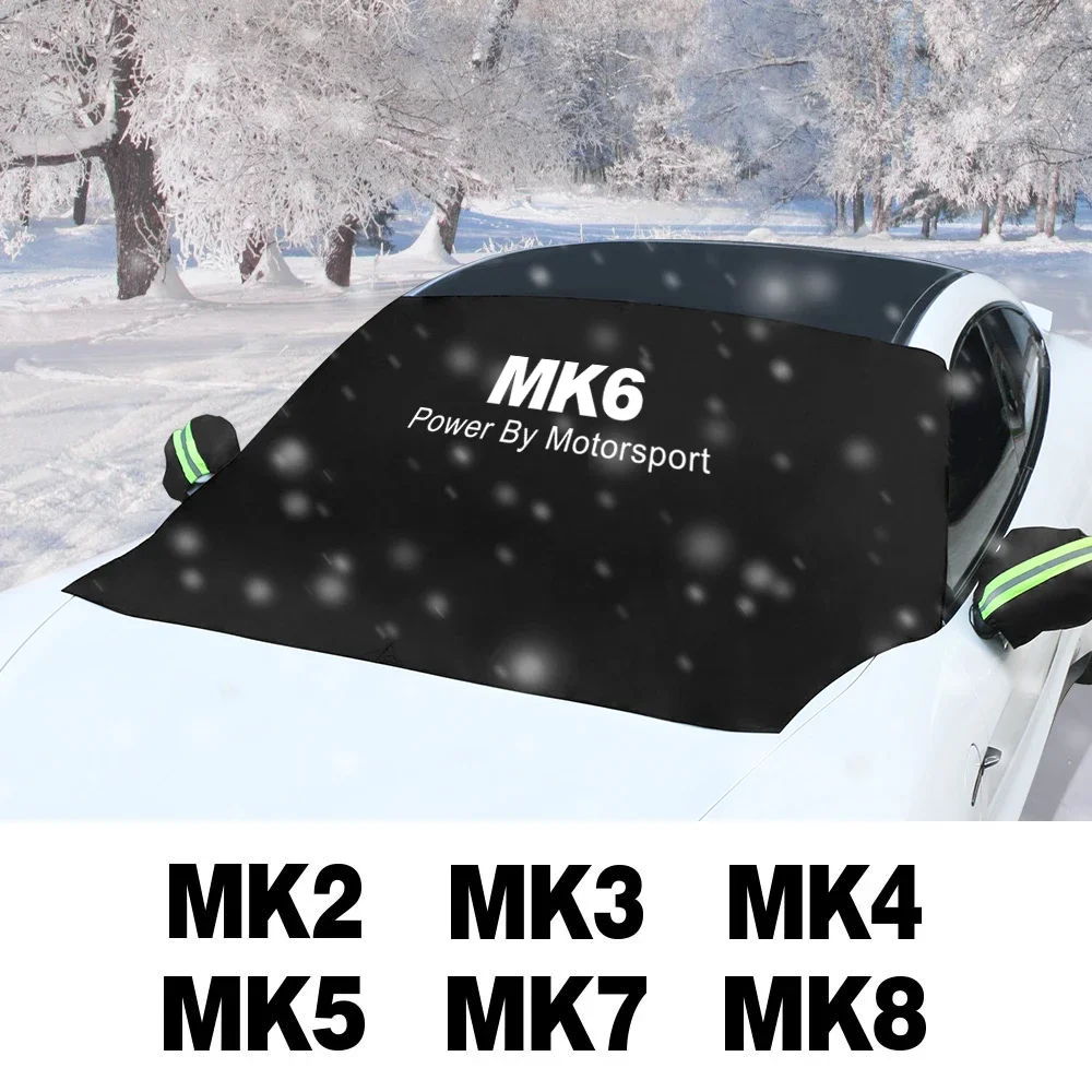 Car Windshield Snow Blocker UV Cover Sunshade Auto Accessories For VW ...