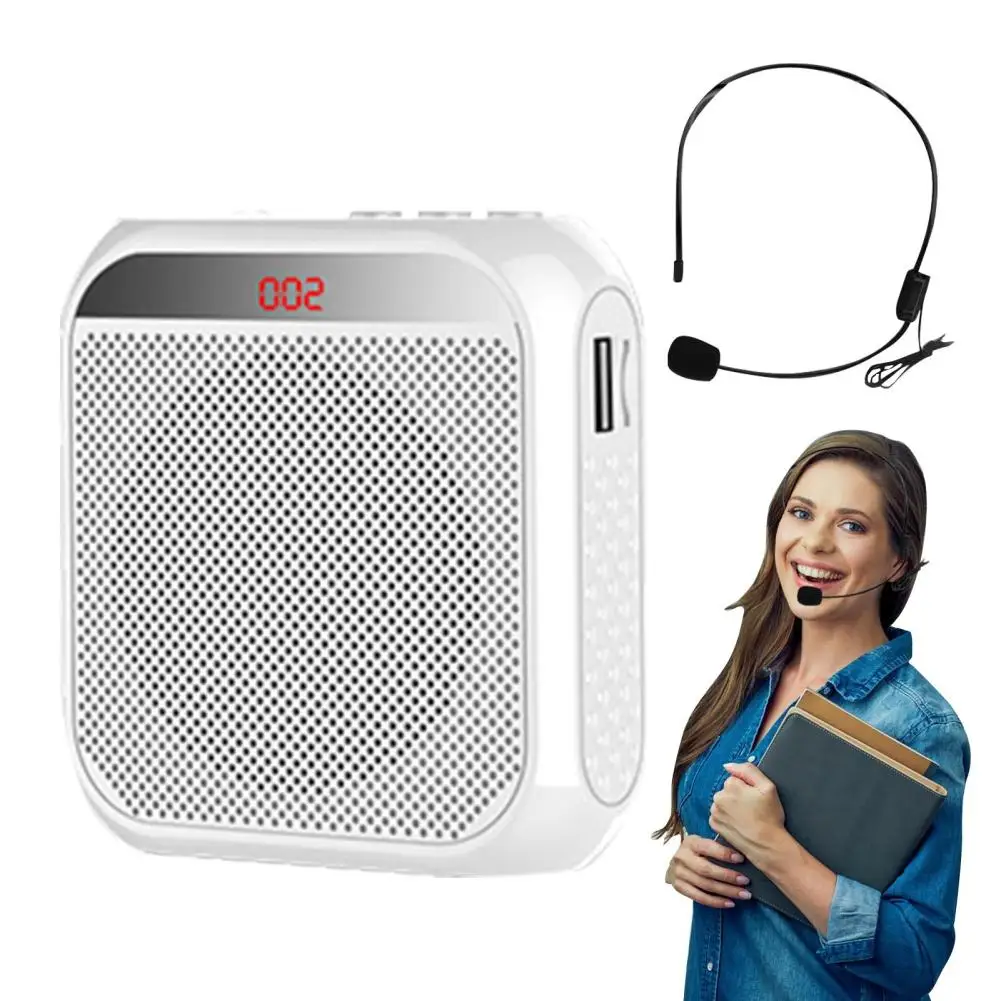 Portable-Voice-Amplifier-8W-Mic-Loudspeaker-Voice-Amplifier-Recorder ...