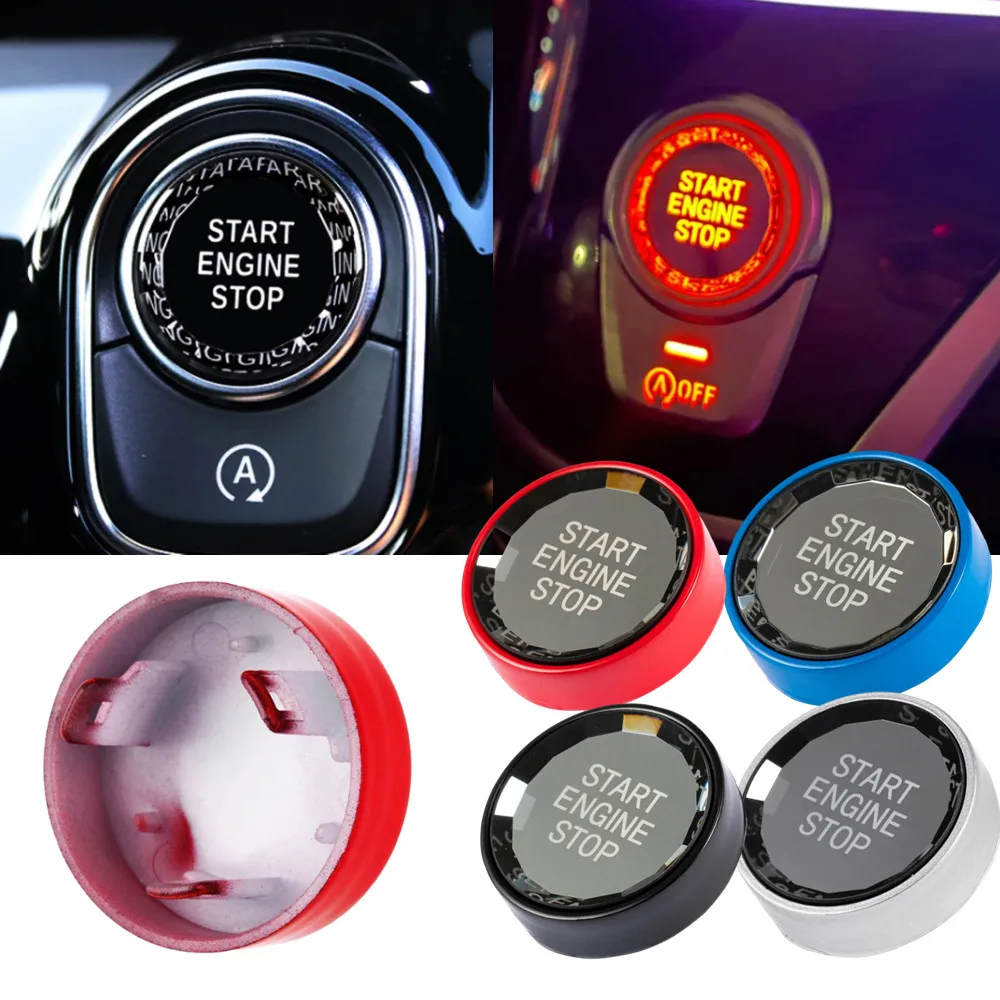 Car-Start-Engine-Stop-Switch-Button-Cover-Replacement-Fit-For-Mercedes ...