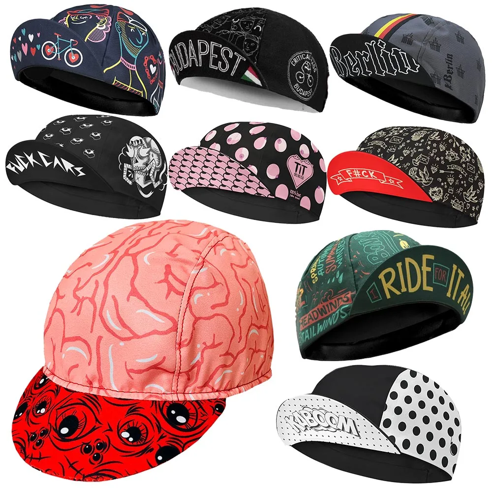 Cycling-Caps-for-Men-and-Women-11-2-Styles-Black-Series-Quick-Dry ...