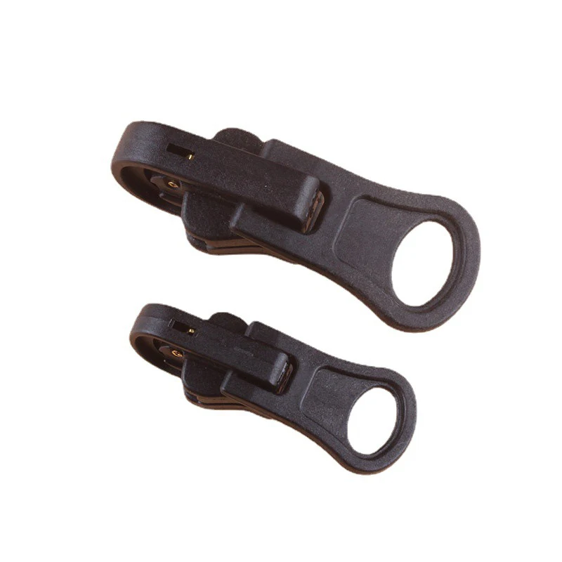 New Auto Lock 5# 8# Resin Zipper Parts Black Plastic Rotatable Zip ...