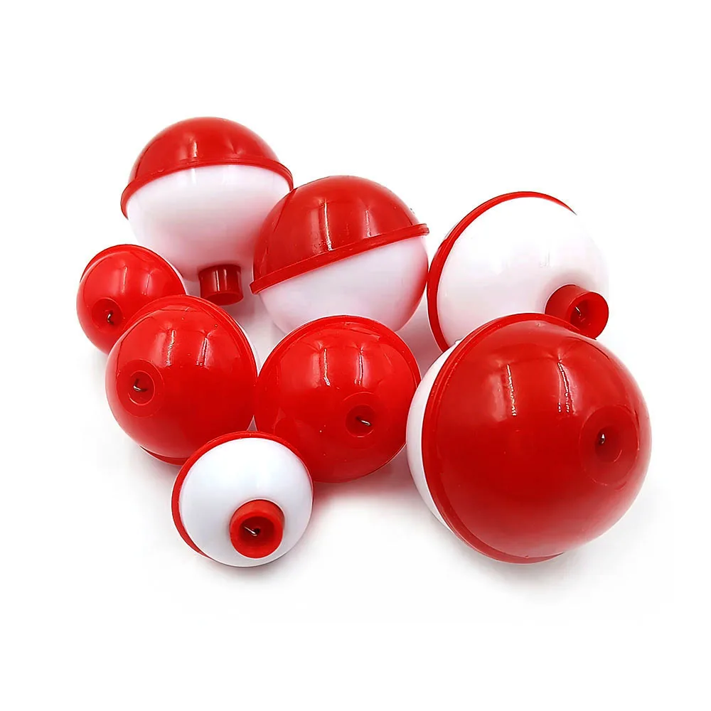 4-30pcs-Snap-on-Fishing-Floats-Bobbers-Hard-ABS-Push-Button-Red-White ...