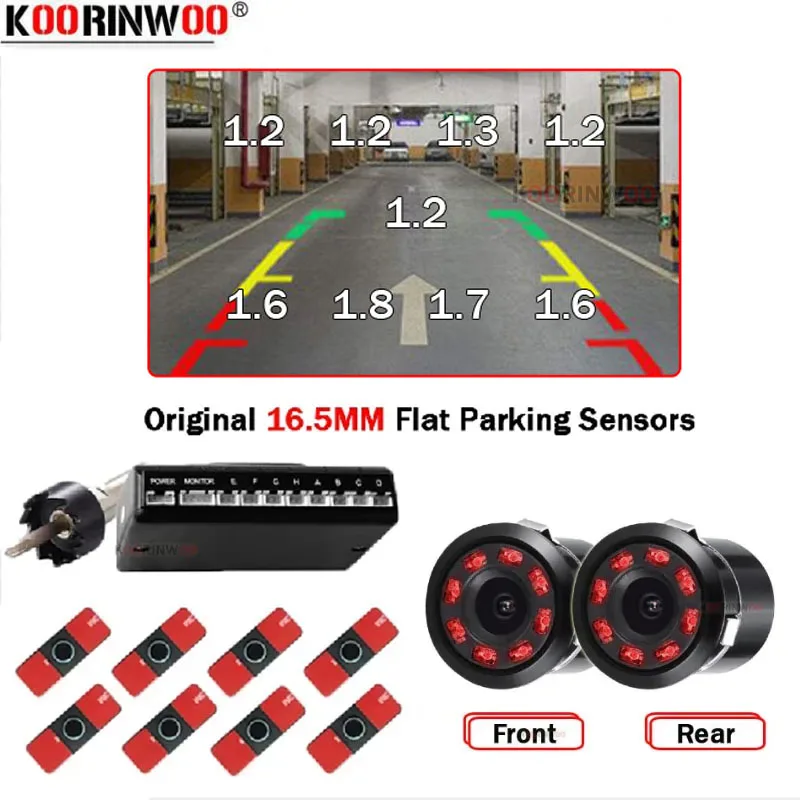 Koorinwoo-Car-Parking-Sensor-8-Radar-Detector-Alarm-Buzzer-System ...