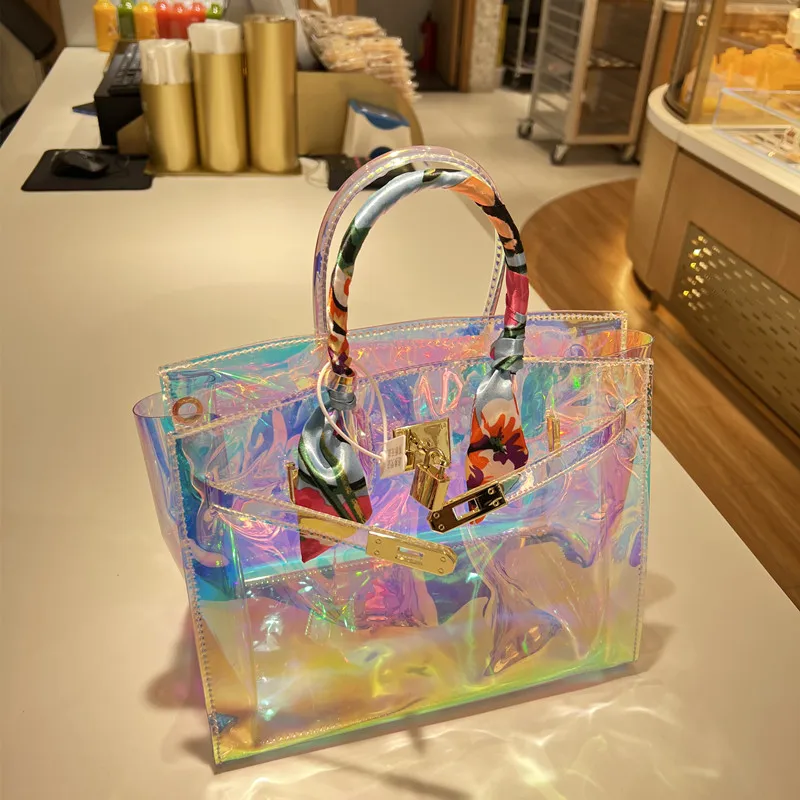 PVC-imperme-vel-Laser-Hologram-Handbags-Locker-Sweet-Handbags-Cool-Chic ...