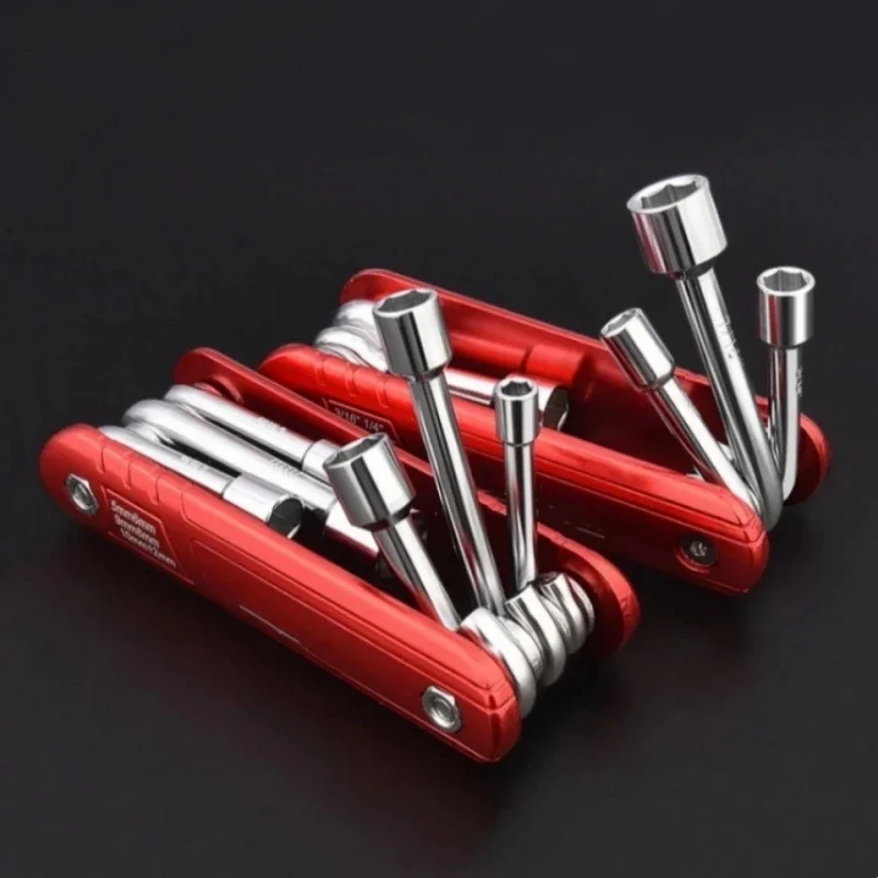 5-12mm Folding Socket Wrench set Allen key Multifunction Household ...