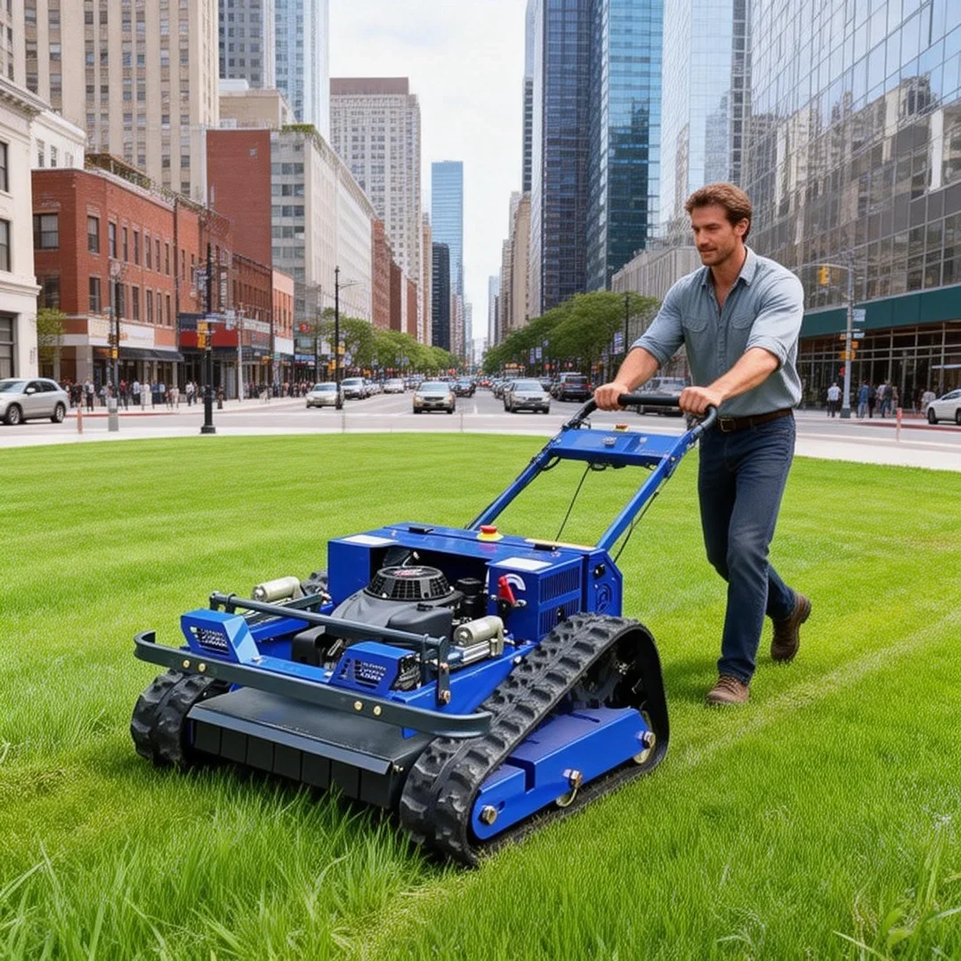 Customized Agricultural Rubber Track Robot Lawn Mower - CE EPA ...