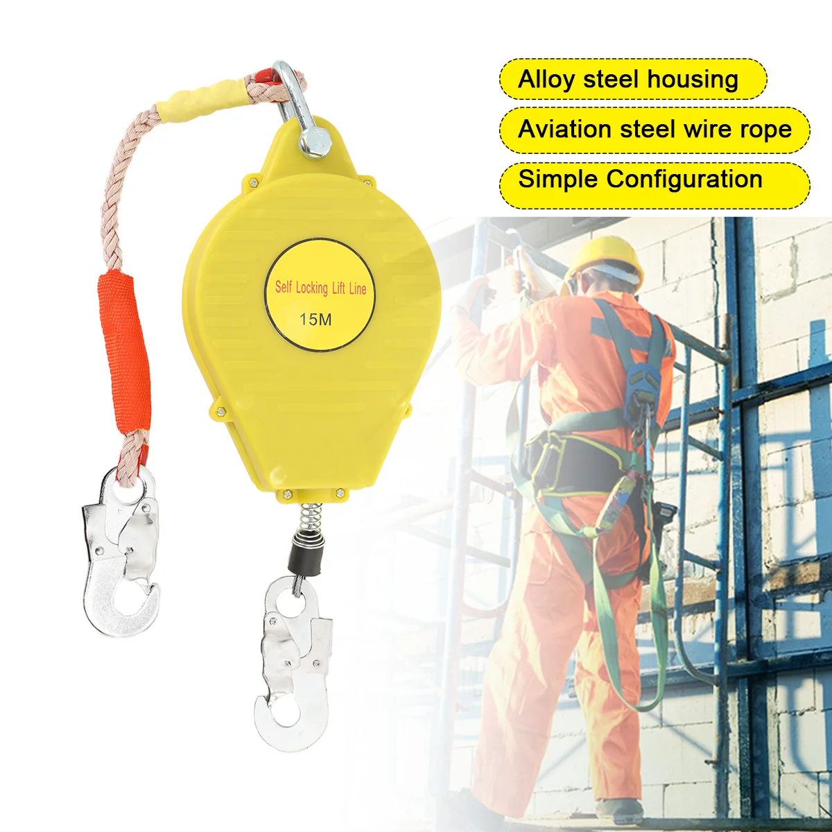 Fall Arrester Fall Protection Device High Altitude Fall Protection ...