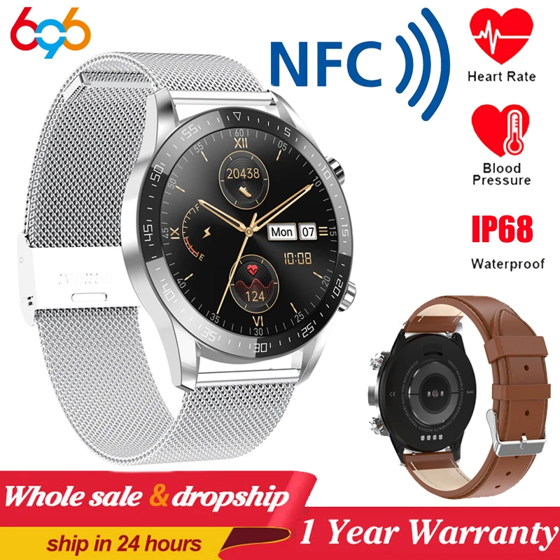NFC Smart Watch Support Phone BT Call Smartwatch Dialer ECG Heart Rate ...