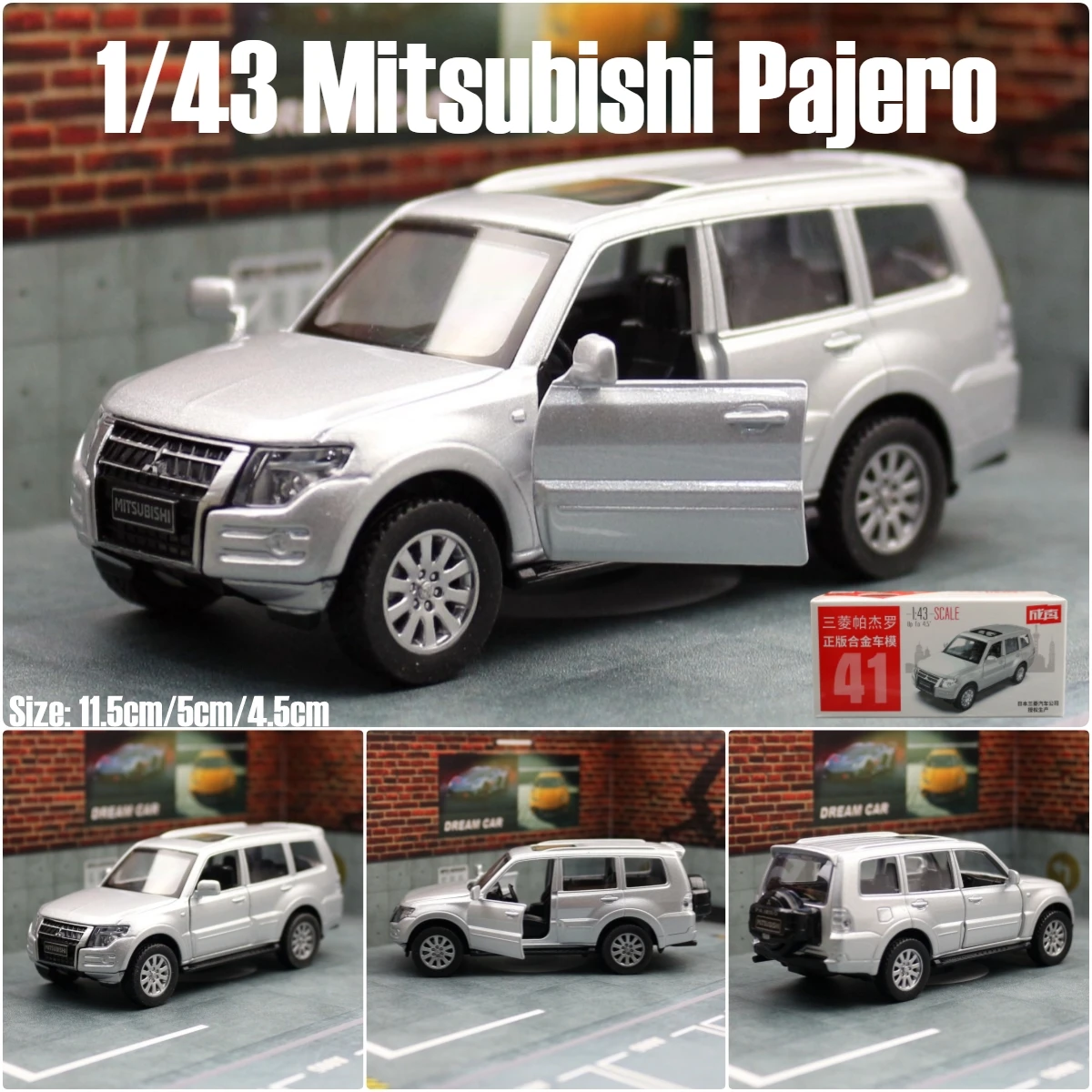 1-43-Mitsubishi-Pajero-SUV-Toy-Car-Model-For-Children-MSZ-Diecast-Sport ...