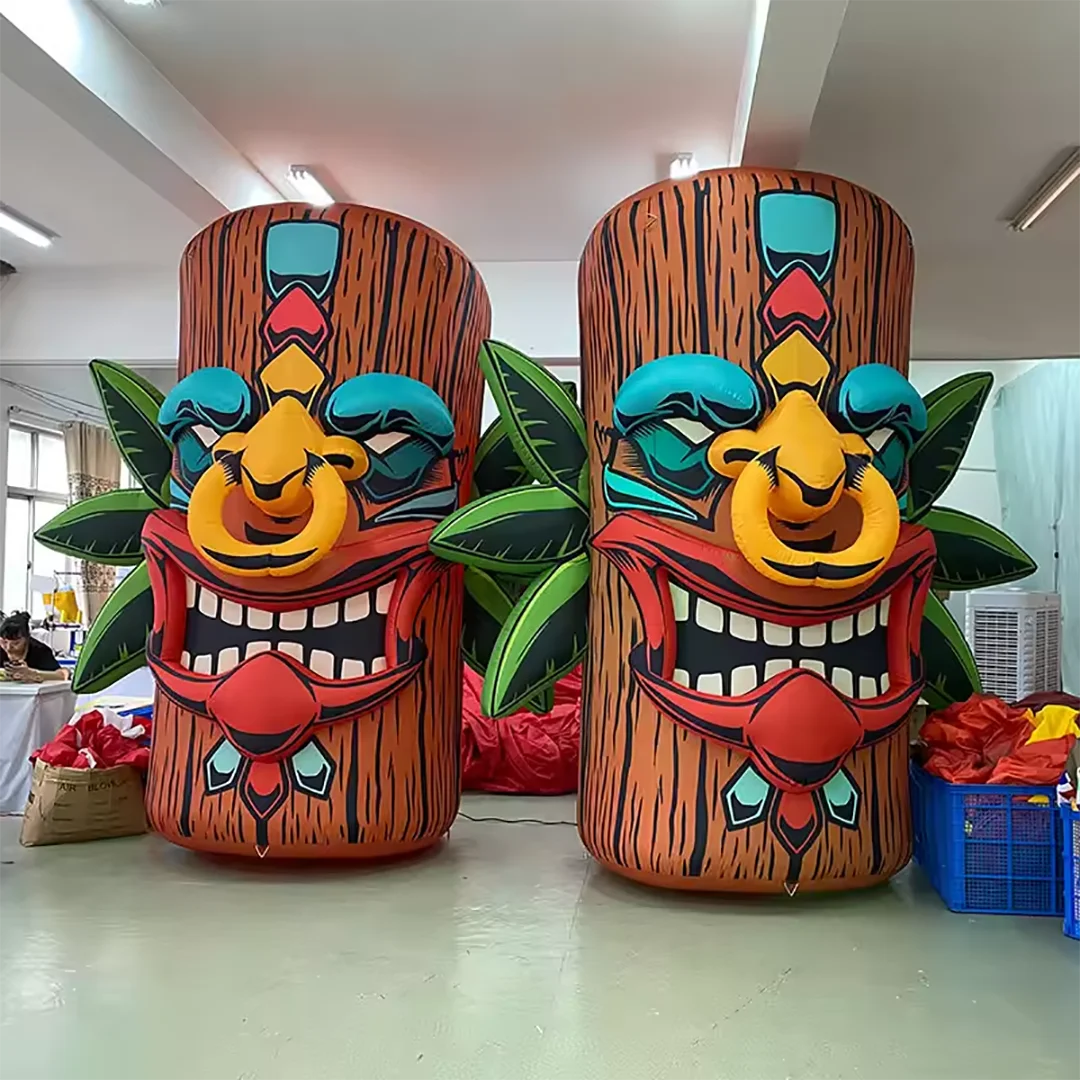 Giant-Inflatable-Tiki-Stump-3D-Creative-Air-Blow-Totem-Column-Nightclub ...