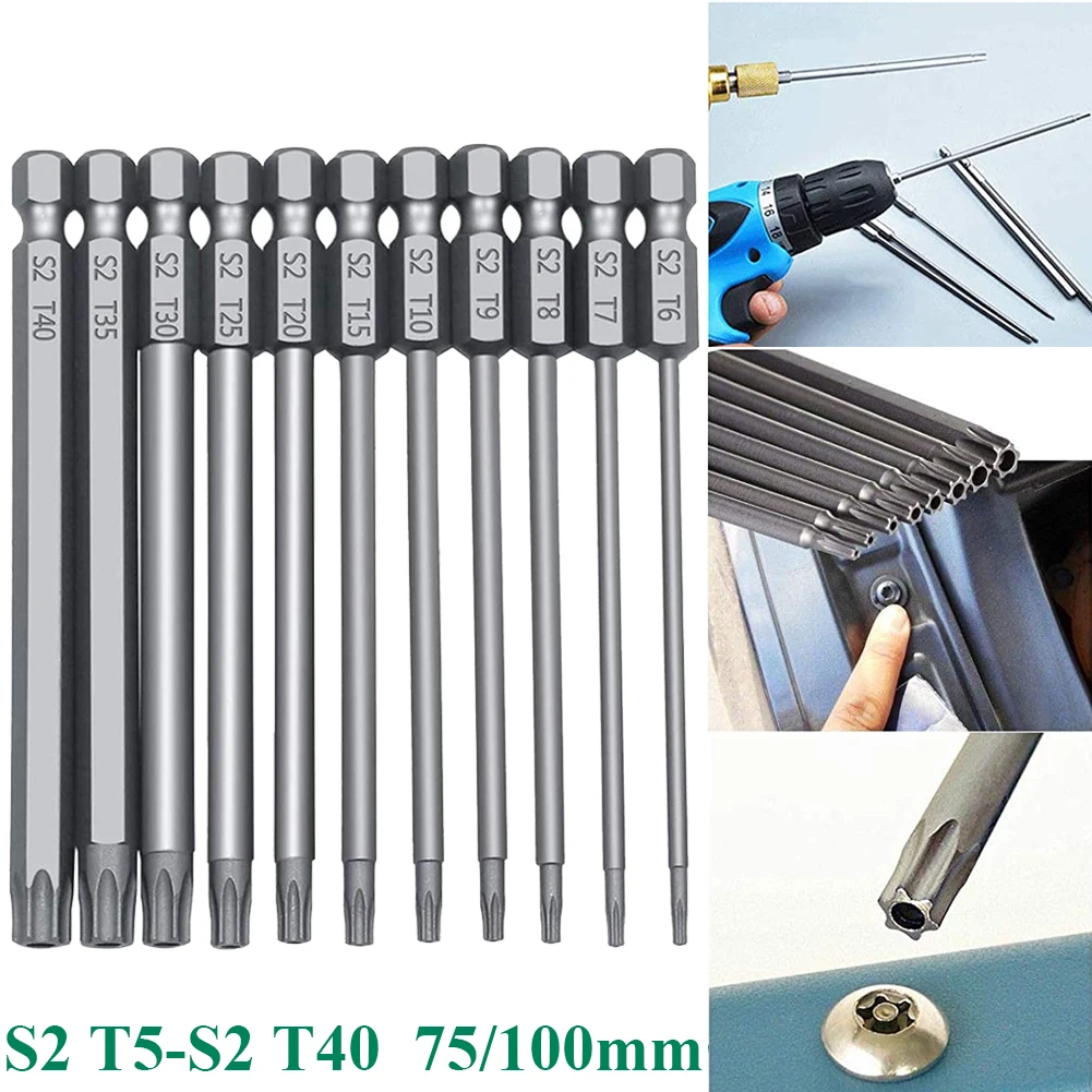 11Pcs-1-4-Hex-Bits-Driver-Sabotage-Proof-Beveiliging-Boor-Magnetische ...