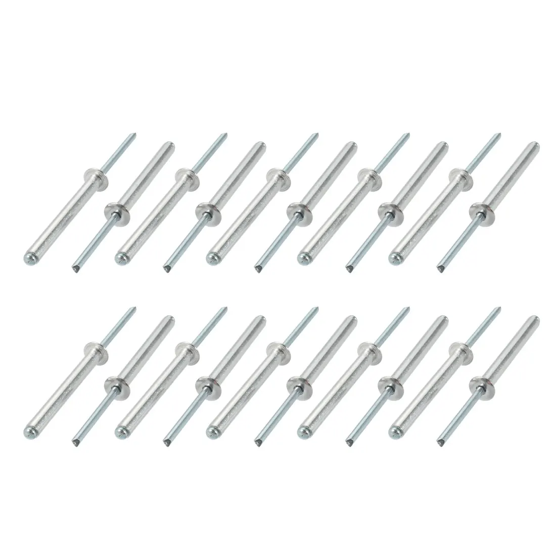 UXCELL 20Pcs Rivets 5x45/50mm Aluminum/Steel Open End Blind Rivet For ...