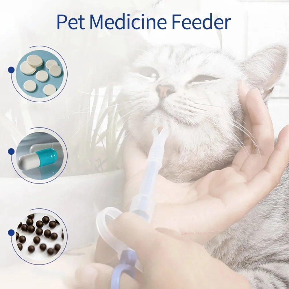 Cat Dog Pill Shooter Medicine Liquid Feeding Dispenser Pet Pill Popper ...