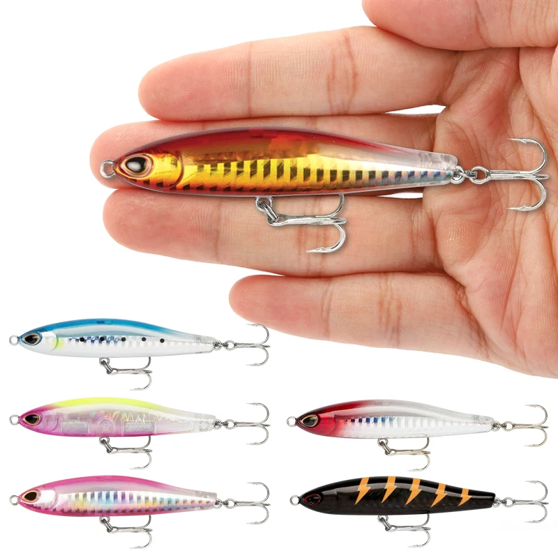 1Pcs 16g 80mm Sinking Pencil Fishing Bait Bass Trout Lure Whopper ...