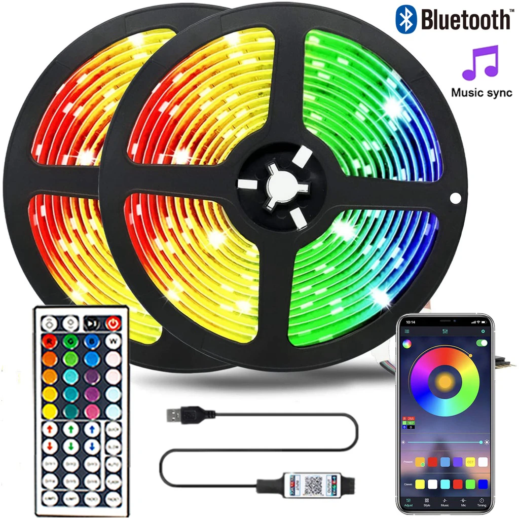 Led-Strip-Lights-10M-15M-20M-30M-SMD5050-Led-Rgb-L-mpada-Luzes-Led-para ...