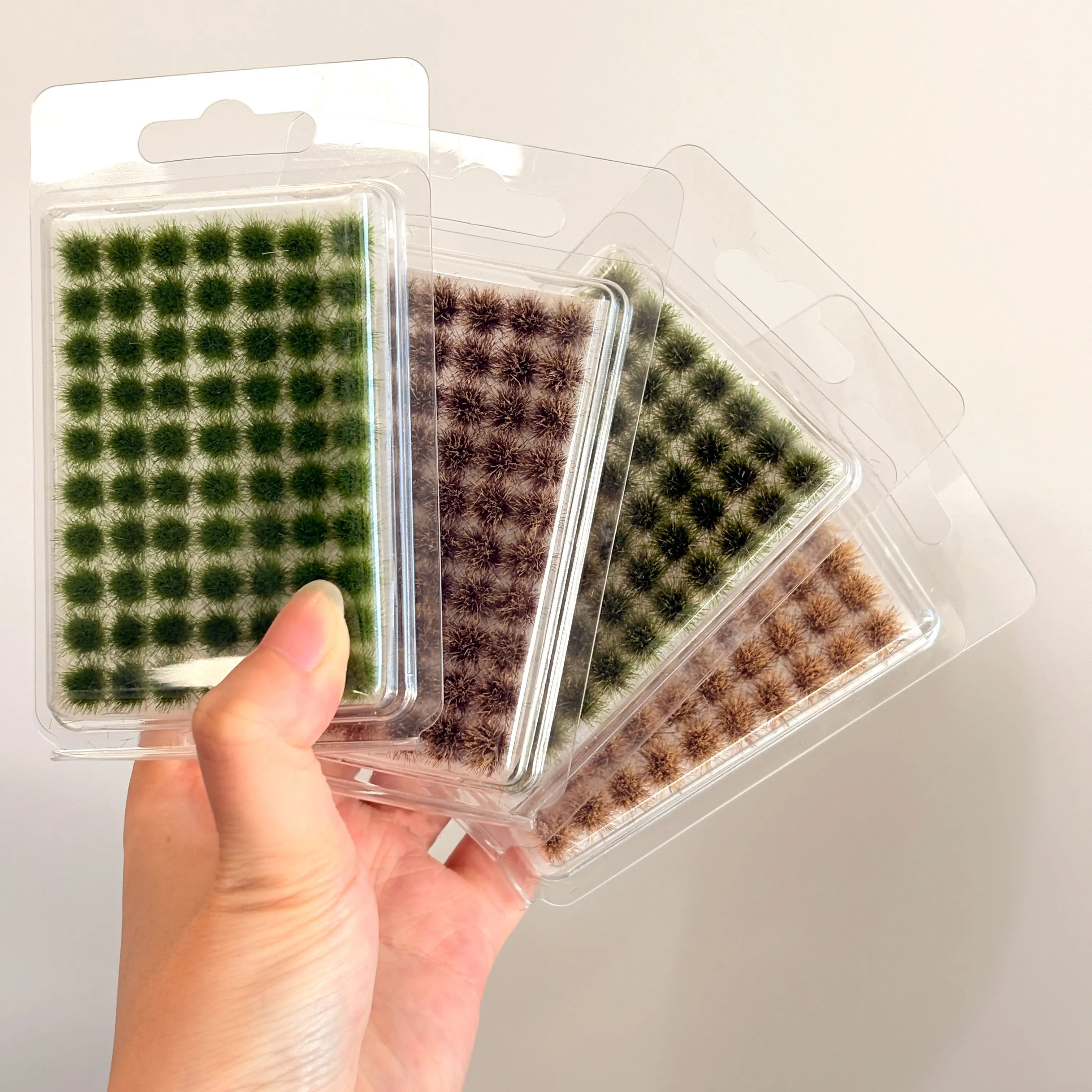 70tufts Static Grass Tufts for Miniature Garden Decor,Tiny Bonsai Model ...