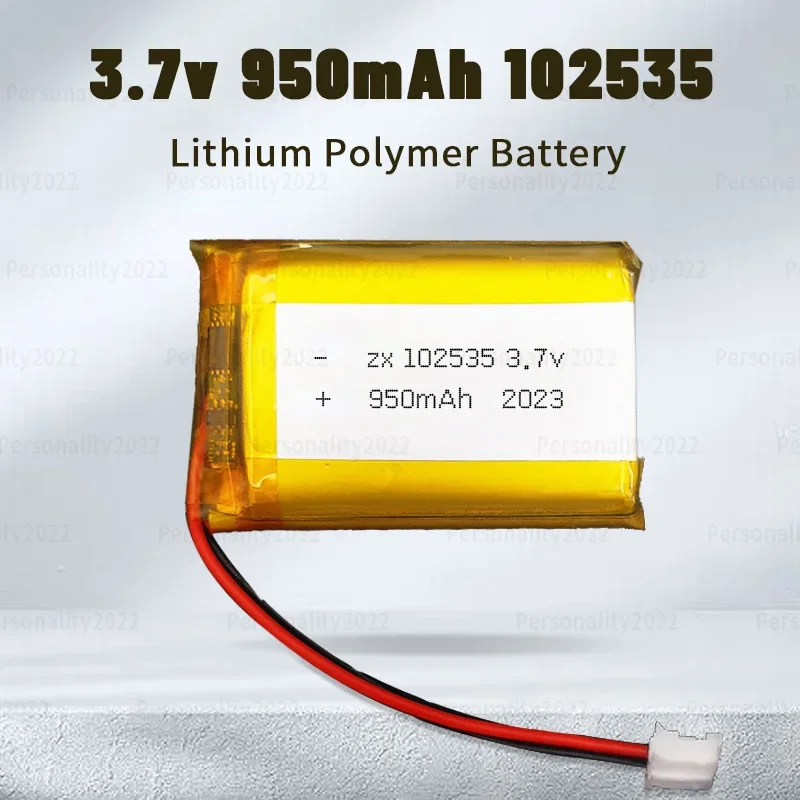 102535-Lipo-Battery-3-7V-950mAh-Rechargeable-Polymer-Lithium-Batteries ...