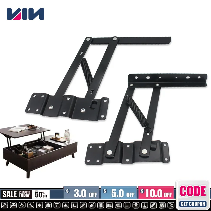 2-Pcs-Table-Hinges-Lift-Up-Top-Coffee-Table-Mechanism-Hardware ...