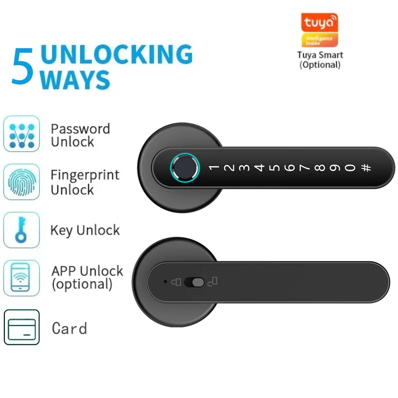 Tuya-Digital-Fingerprint-Door-Lock-Electronic-Lock-with-60-70mm-Latch-Keys-Smartlife-Tuya-APP ...