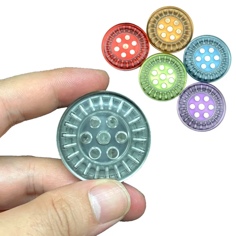 Transparent PC Fidget Coin Haptic Coins Adult EDC Fidget Toy ADHD Hand ...