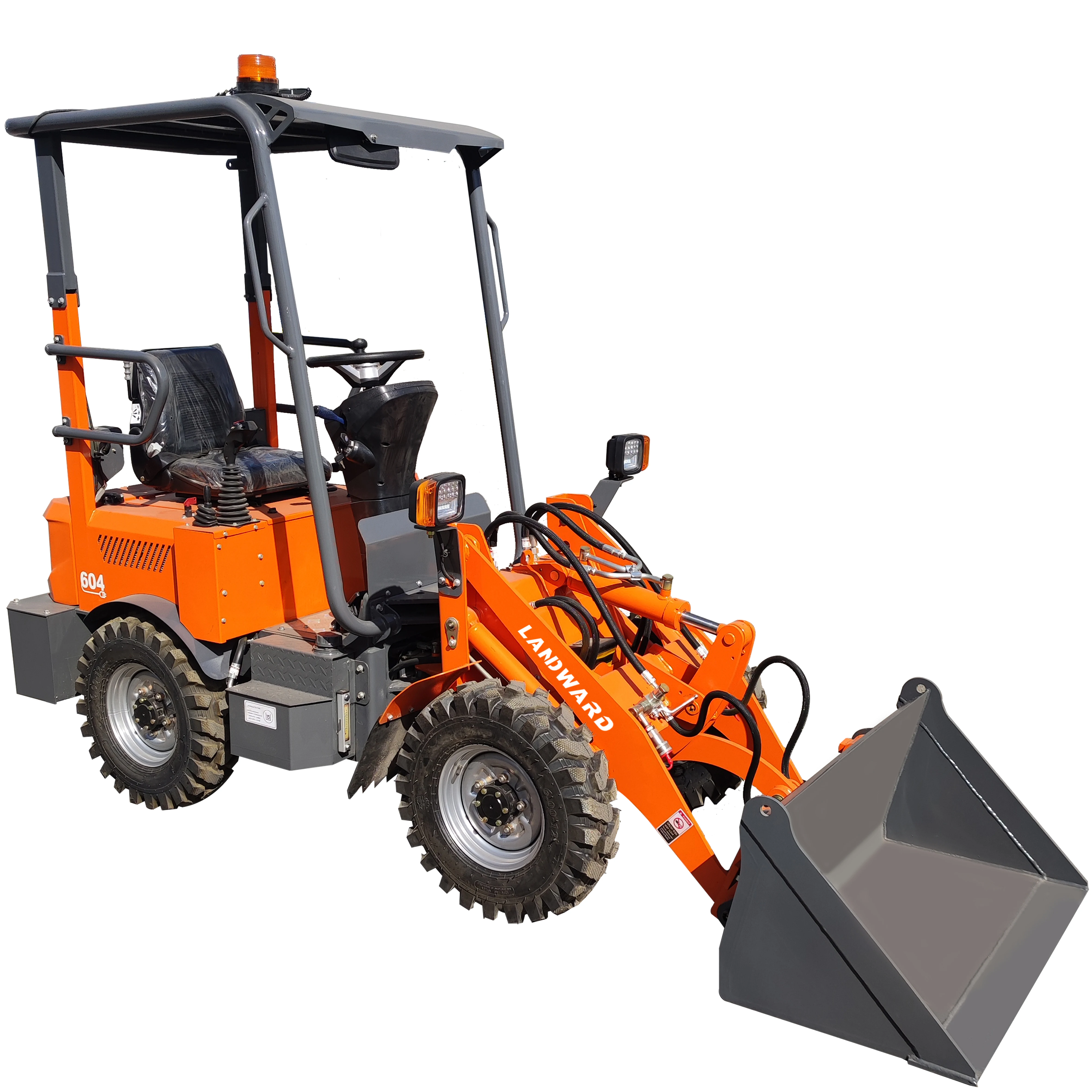 Electric-4-wheel-400kg-1ton-electric-mini-loaders-with-battery-charger ...