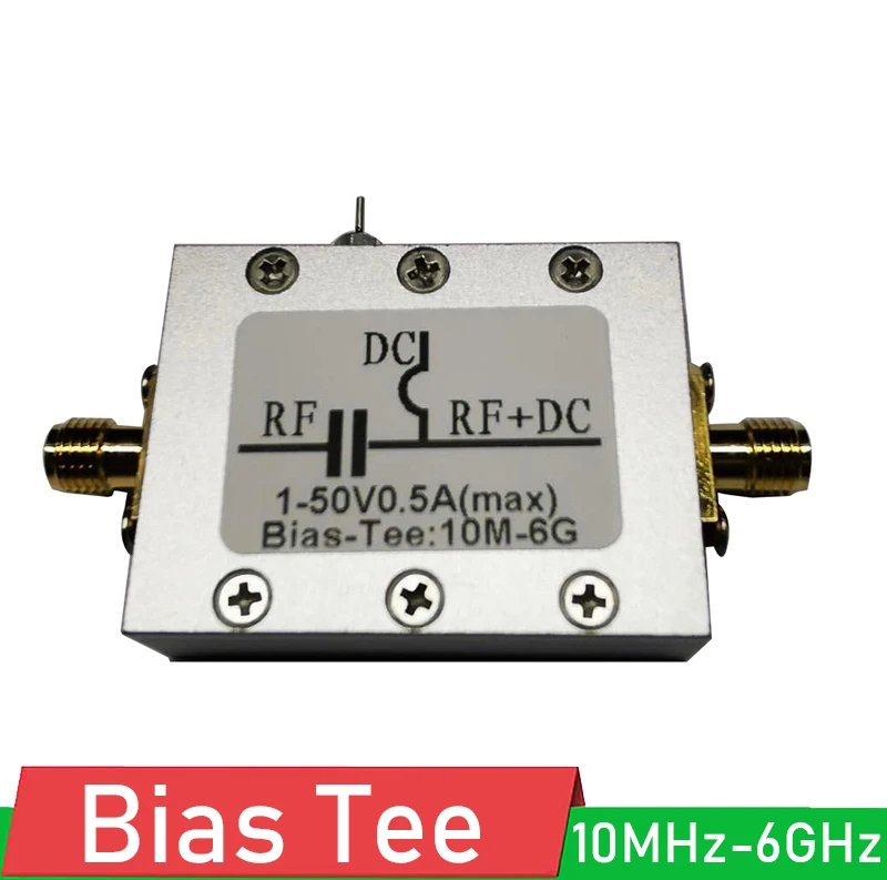 DYKB RF Biaser Bias Tee 10MHz-6GHz DC blocker Coaxial feed FOR HAM ...